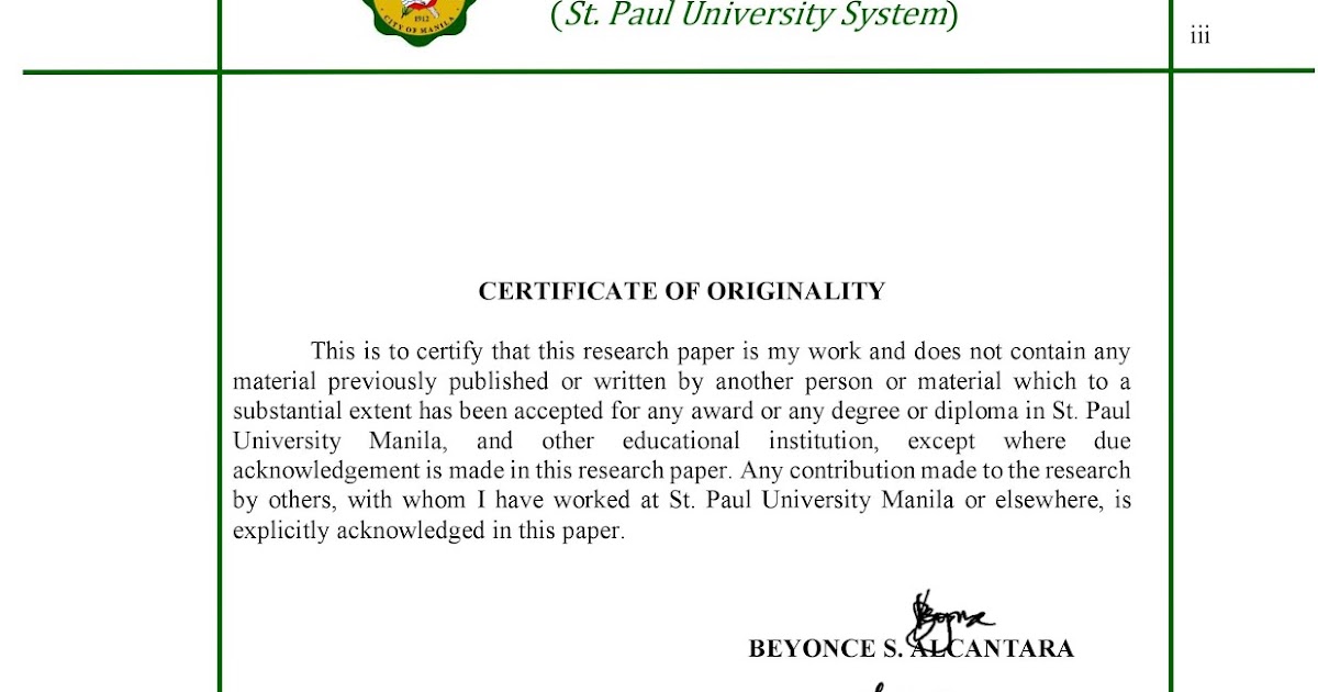 SPU Manila Research Format Certificate Of Originality spu-manila-research-format-certificate-of-originality