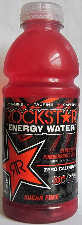 Caffeine King: Rockstar Blueberry Pomegranate Acai Energy Water Review
