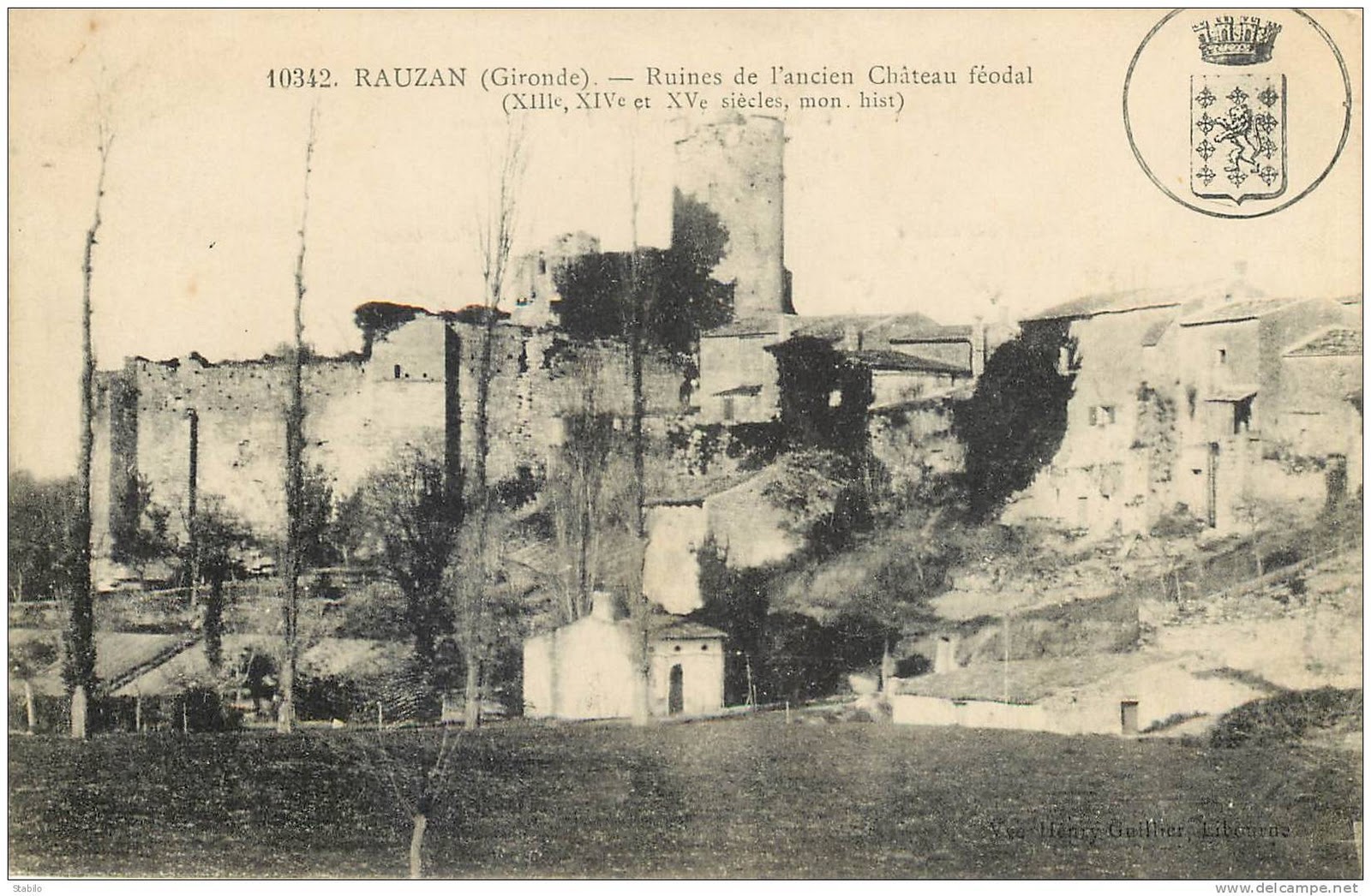 Ruines du château ~ Ville de Rauzan Entre-Deux-Mers