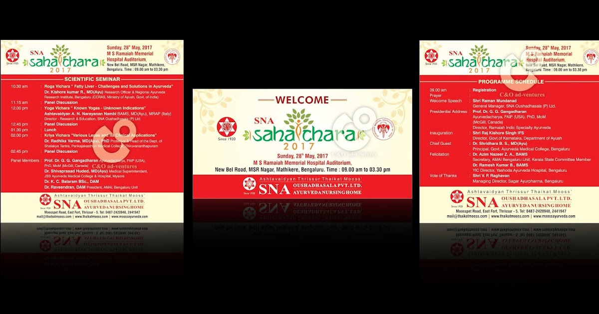 C & O ad-ventures: Ayurveda Seminar Invitation and CME Flex Designs