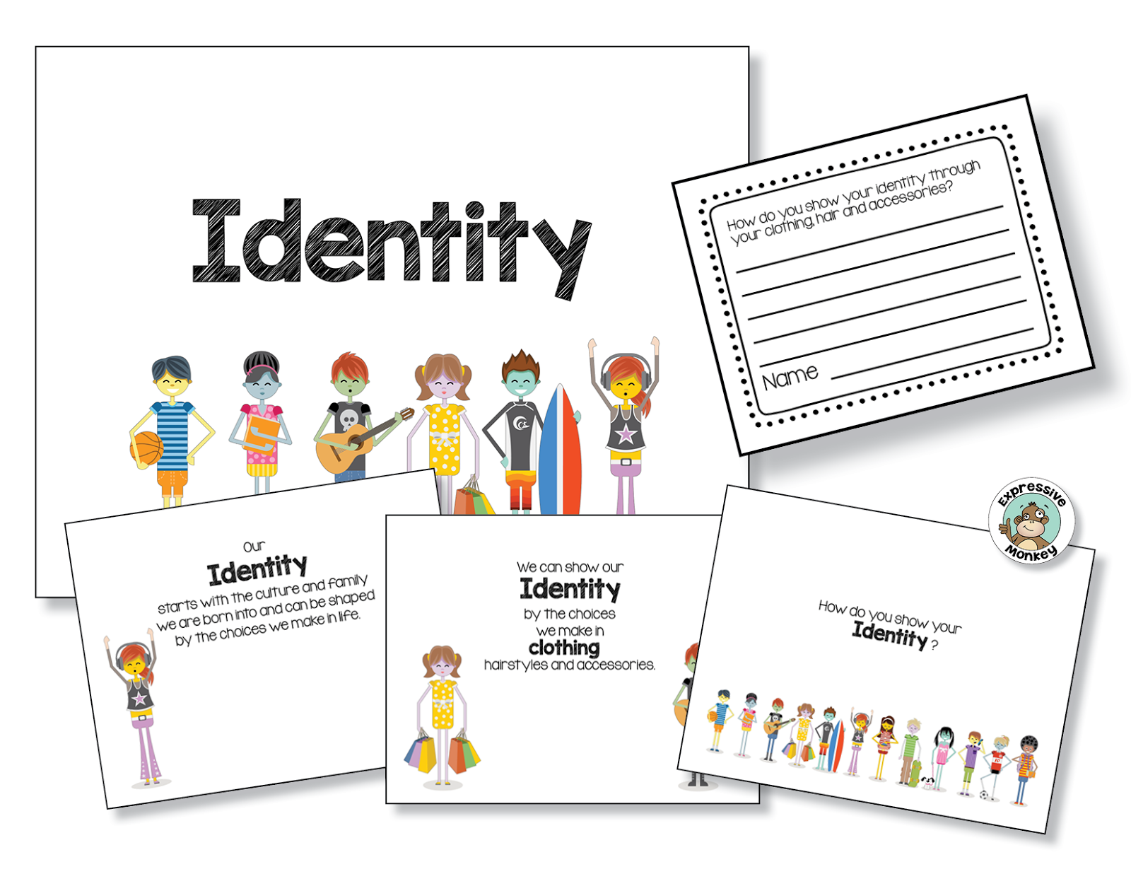 Avatar Drawing - Identity Art Project - Expressive Monkey