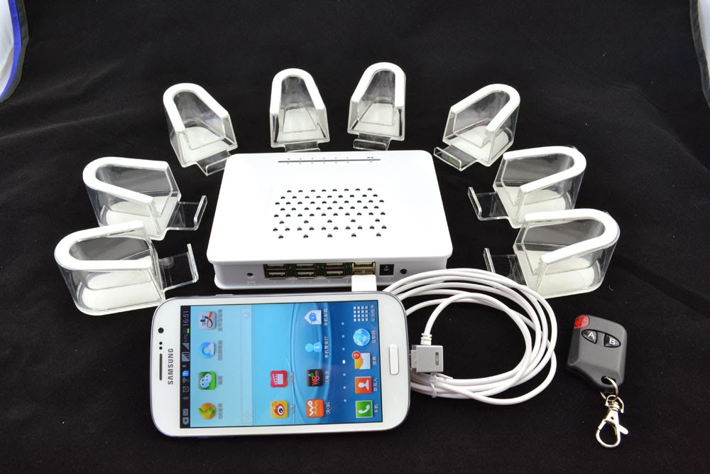 Security Alarm Display System: Mobile Phone Shop Security Display Locker