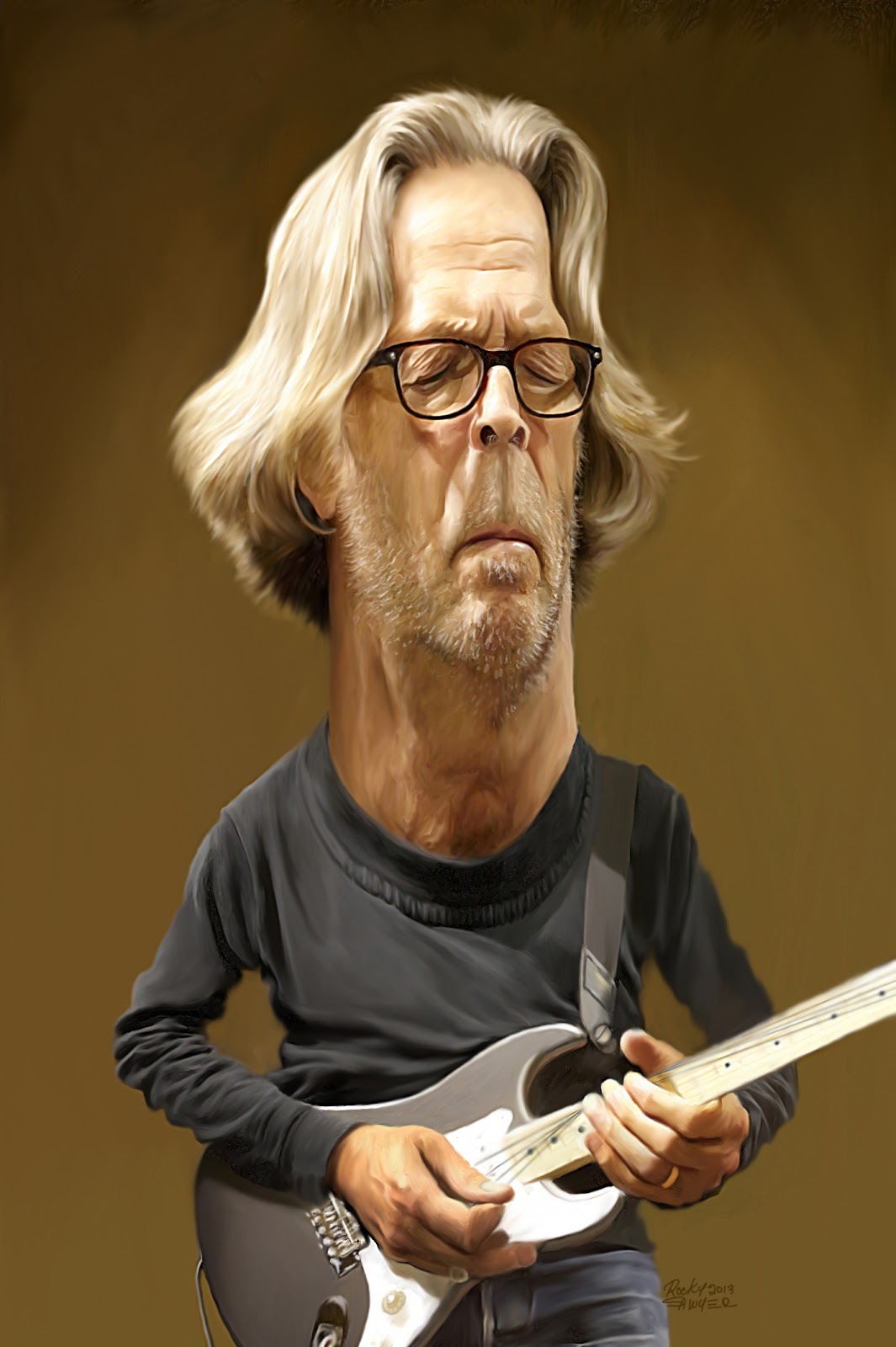 Sawyer Illustration Inc. caricature and cartoon art studio: Eric Clapton