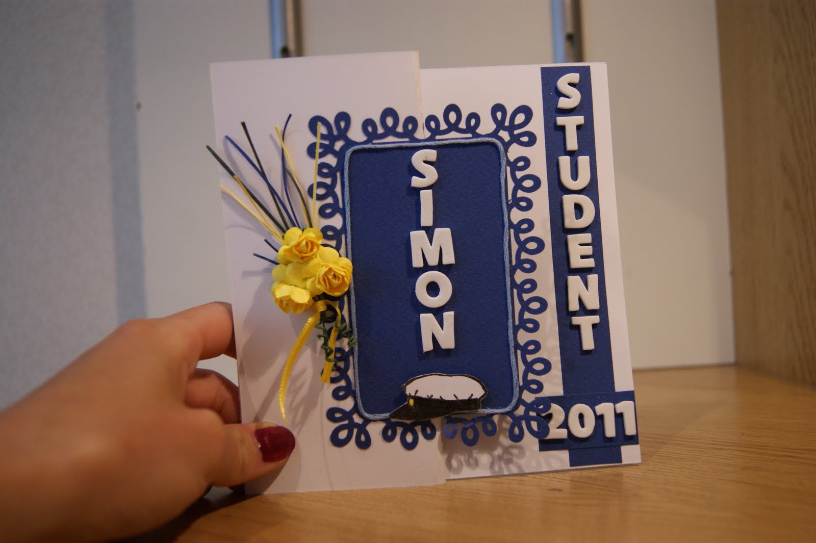 Välkommen till min pyssel blogg: Simons studentkort