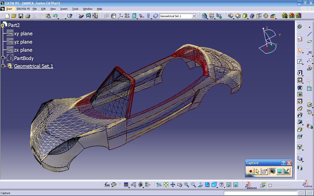 mainak learns to design: Surface Model of a Concept Car.......built in ...