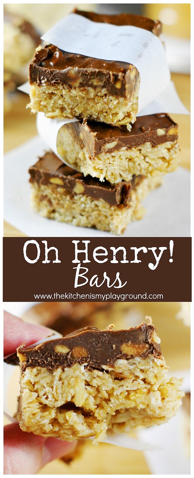 Oh Henry! Bars ~ Gooey Fudgey Peanut-Buttery Goodness | The Kitchen is ...