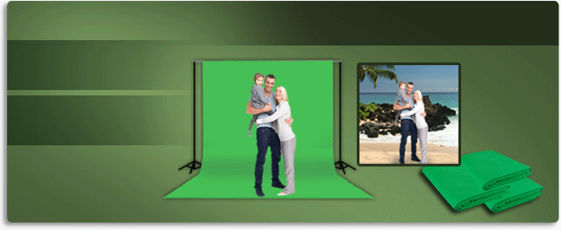 Green Screen Video Studio Hardware Kit: Green Screen Backdrops for ...