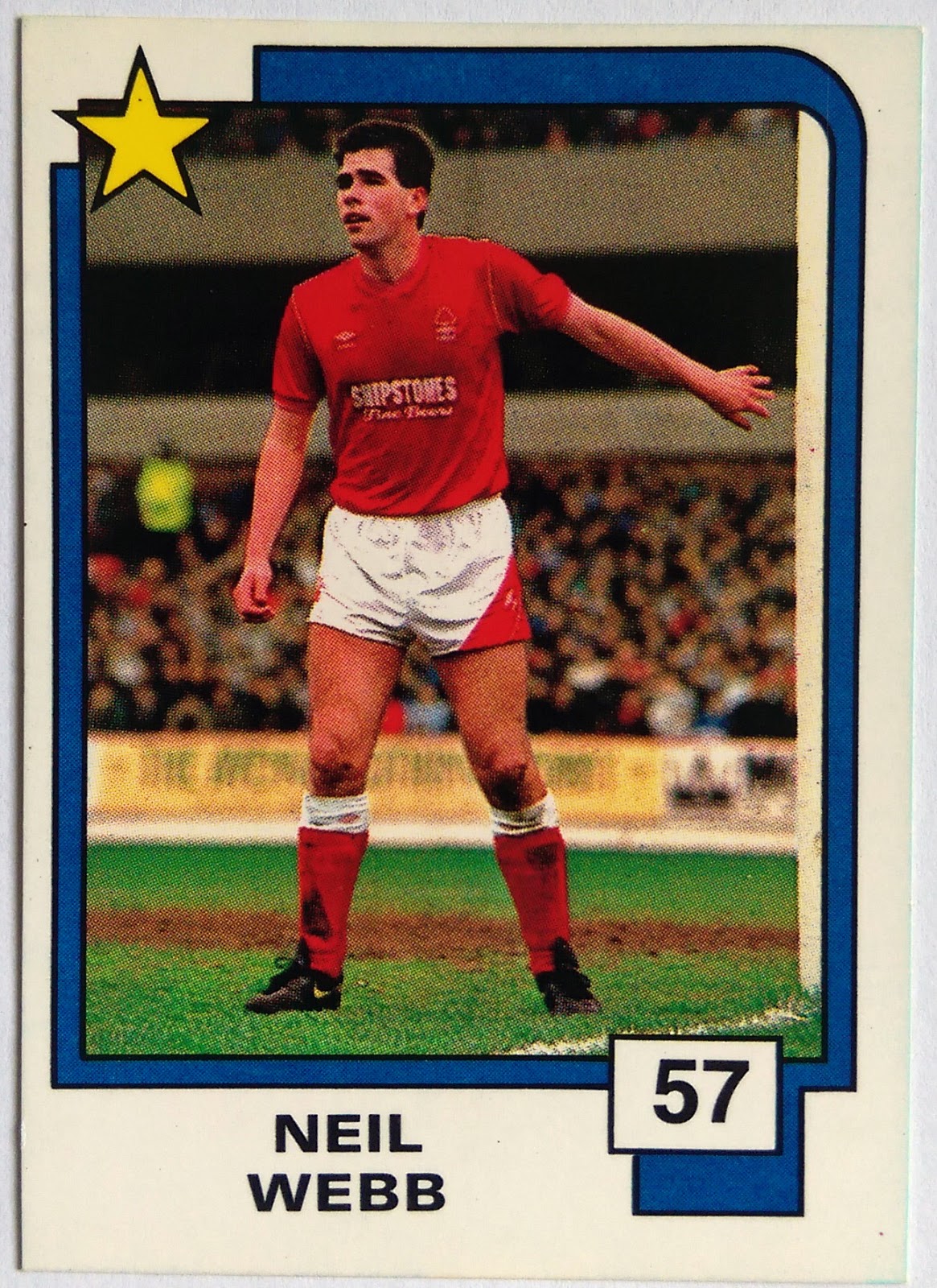 NFFC Cards & Stickers: Panini Soccerstars 88 Neil Webb