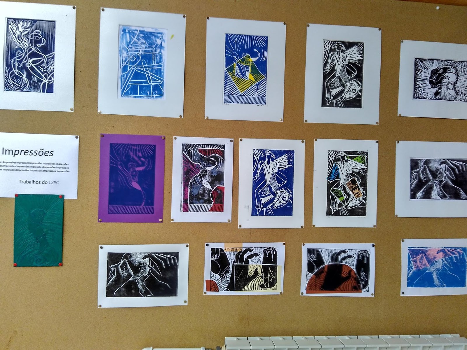 Impressões - trabalhos em linogravura