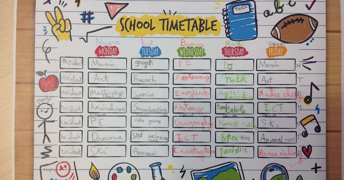 English Ordino: The ideal timetable for a student?