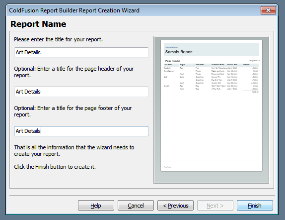 ColdFusion Tips: Creating a Tabular Report using ColdFusion Report Builder