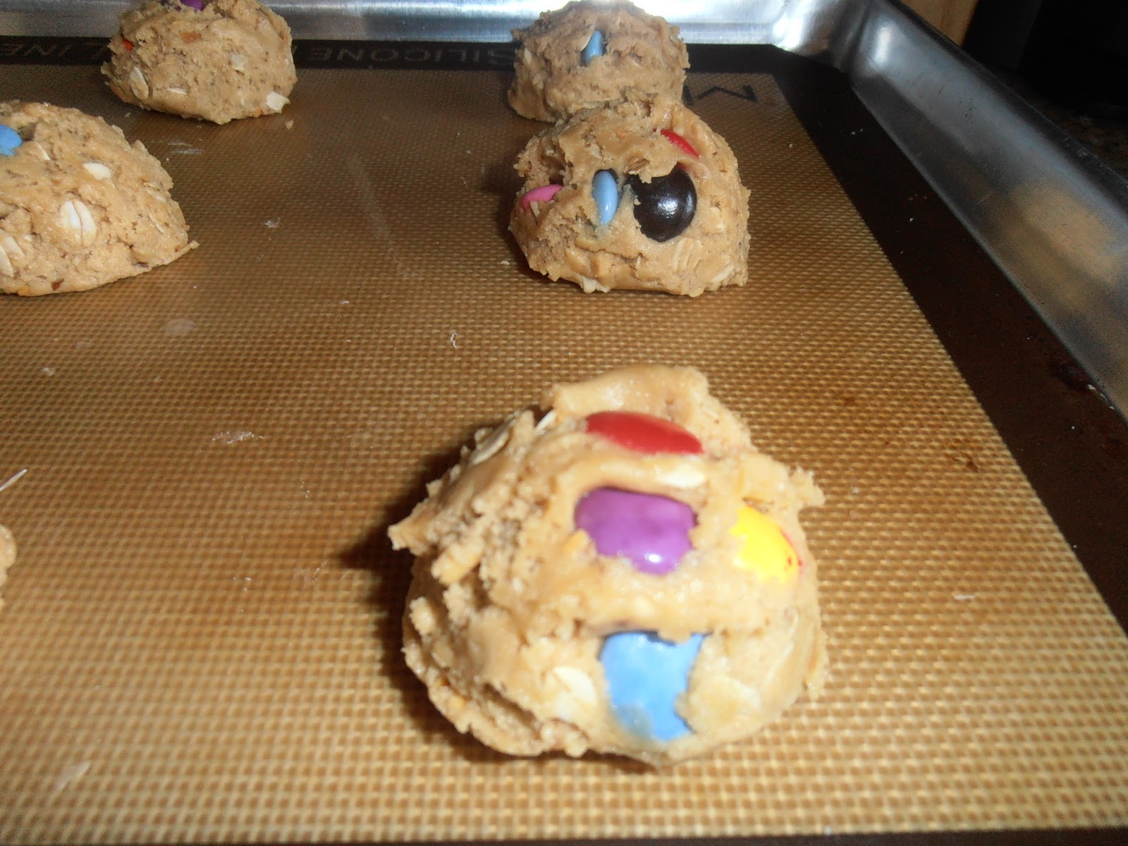 Peanut Butter Oatmeal Smarties Cookies | The Brunette Baker