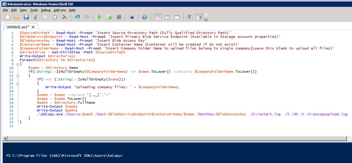 Azcopy Stuck No Progress Add The Correct Parameter To Azcopy