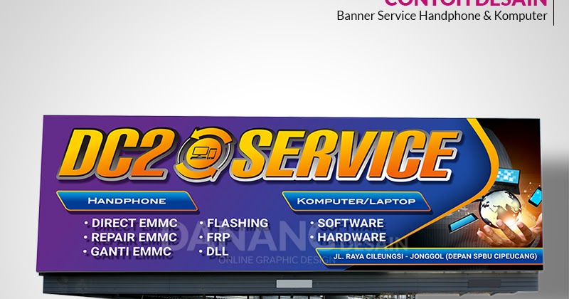 Gaya Terbaru 48+ Desain Spanduk Service Hp