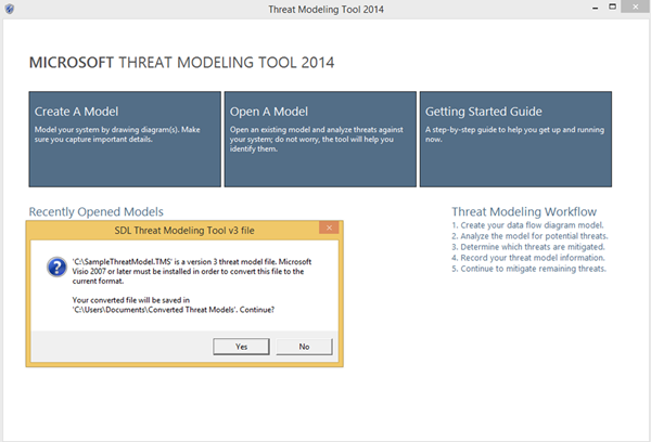 The sdl threat modeling tool - psadont