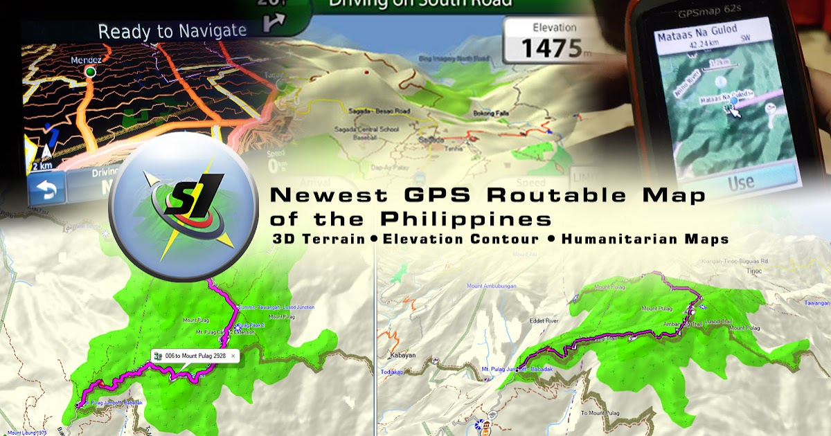 3D Terrain GPS Navigation Map of the Philippines - Newest GPS maps in ...