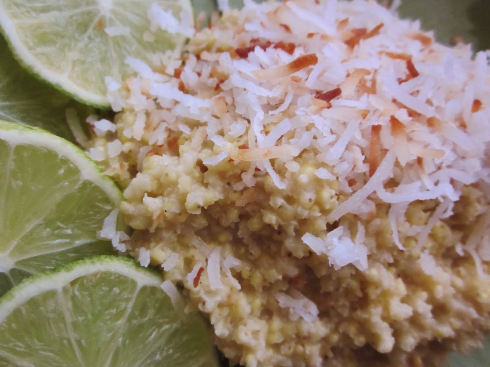 Chef Tess Bakeresse: Creamy Coconut Lime Millet Breakfast Pudding ...