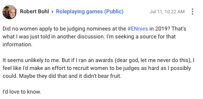 Playing D&D With Porn Stars: Why Are There No Female Ennie Judge Nominees?