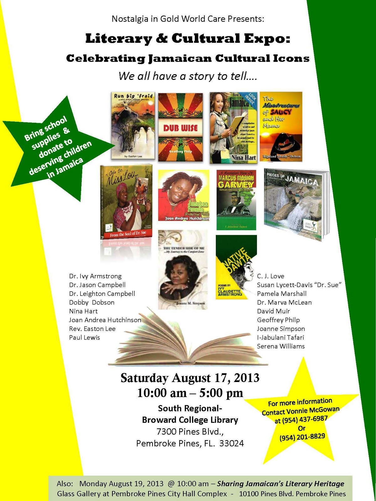 Geoffrey Philp: Literary & Cultural Expo: Celebrating Jamaican Cultural ...