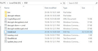 Get the Install.esd file or future purposes in Windows 10