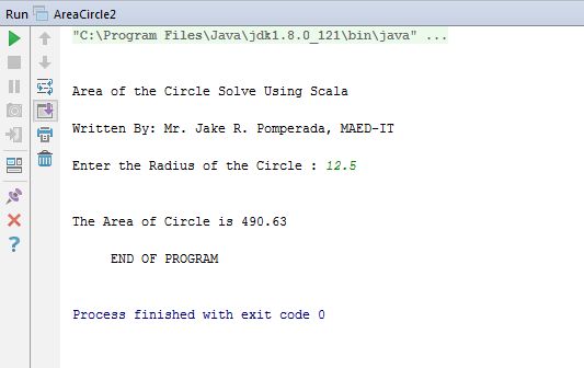 Free Programming Source Codes And Computer Programming Tutorials Area Of The Circle Solve Using