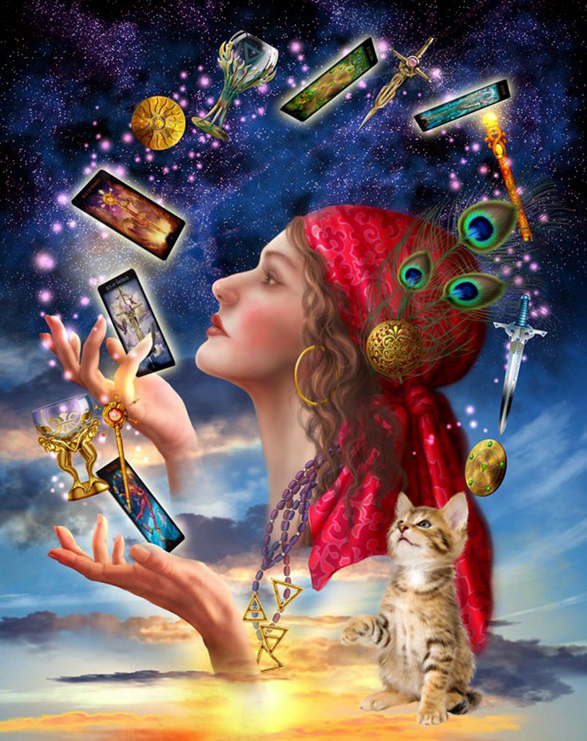 Золотое таро/Gilded Tarot - художник Чиро Марчетти/Ciro Marchetti ...