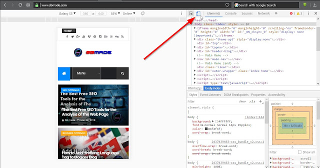 How to Emulate a Mobile Device in a Desktop Browser | SBmade | New Data ...