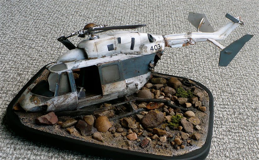 The Great Canadian Model Builders Web Page!: Crashed BK 117