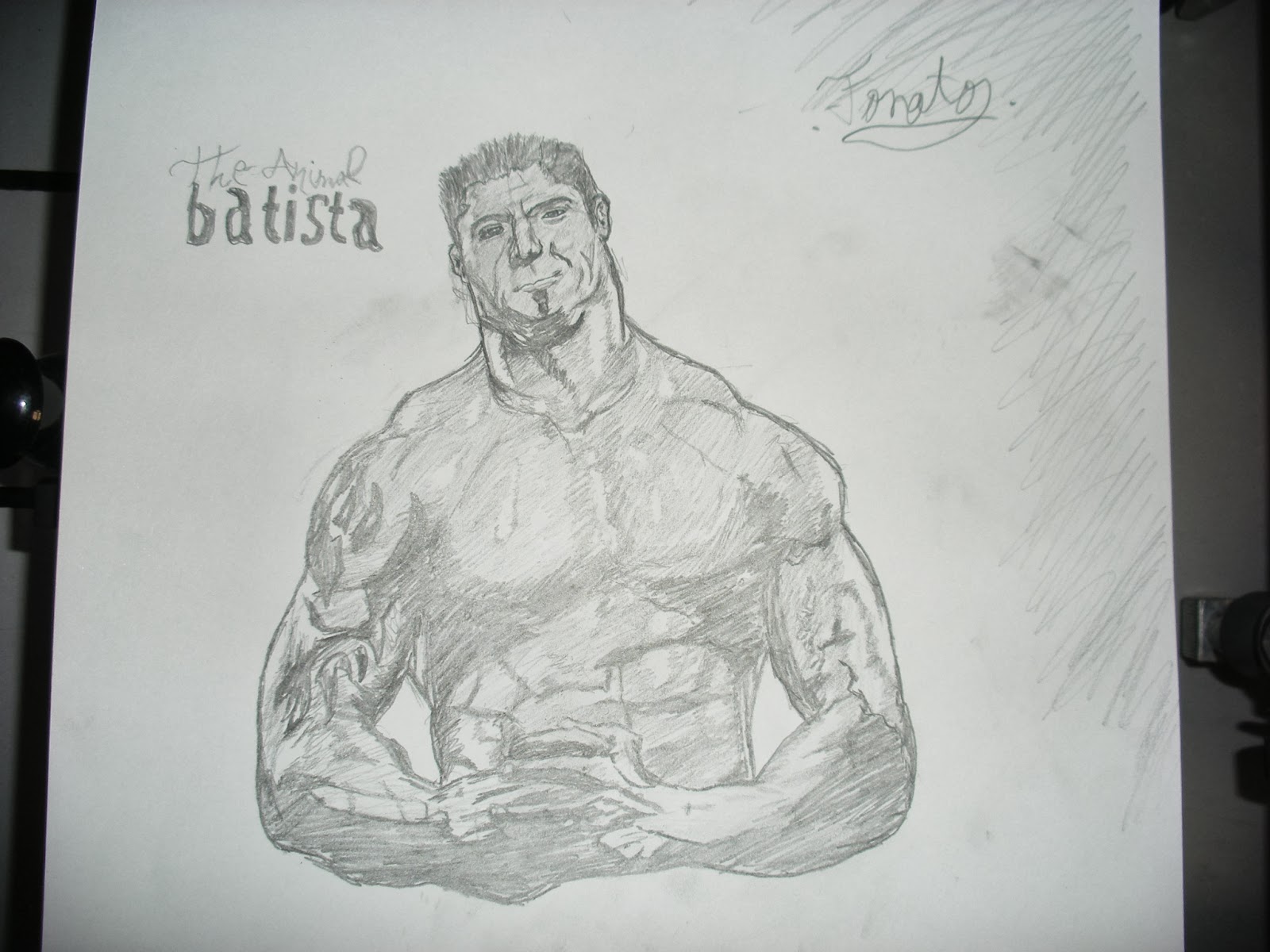 Words Celebrities Wallpapers: Batista Latest Sketches 2014