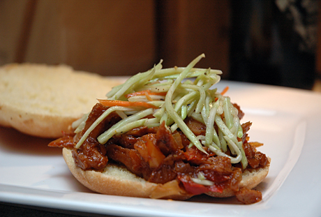 Starting to Simmer: BBQ Pulled Seitan with Maple Slaw