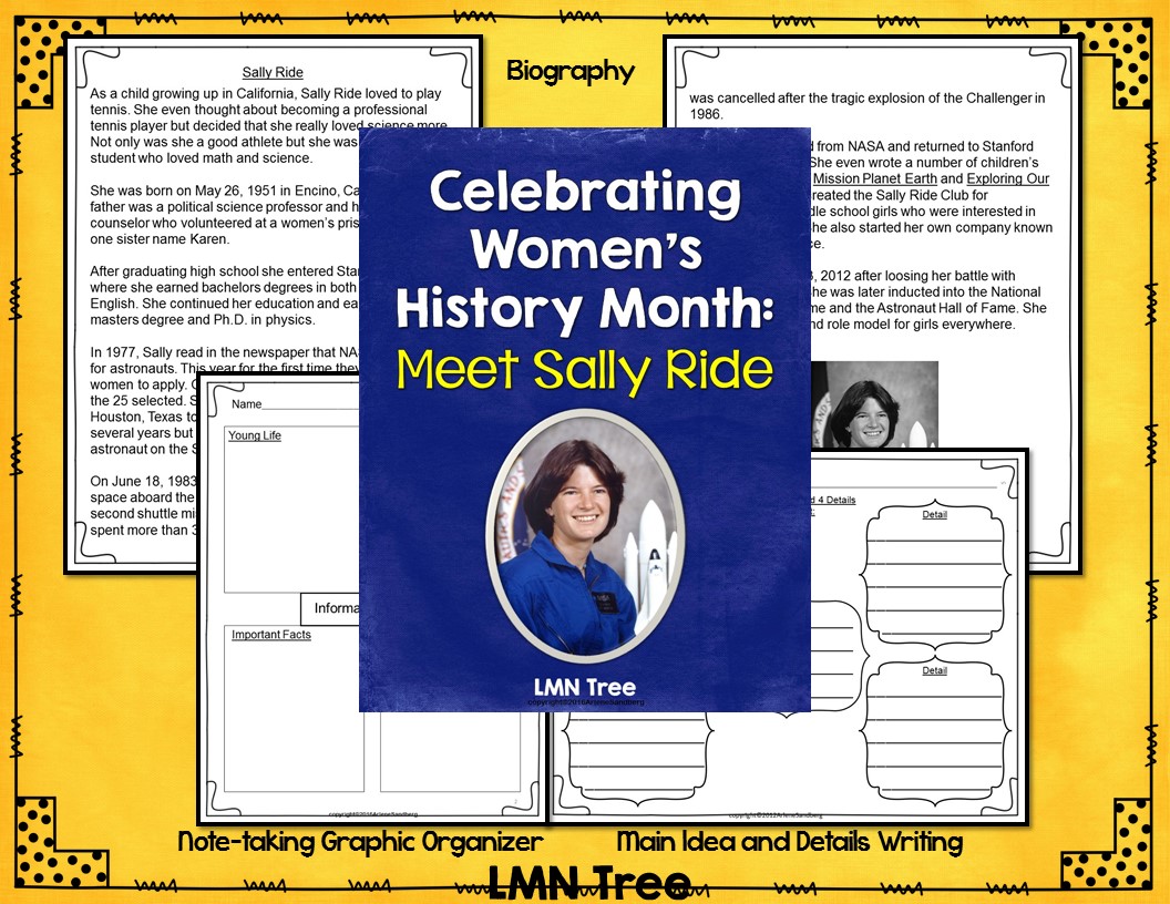 Celebrate Women's History Month with a Biography Packet about Sally ...