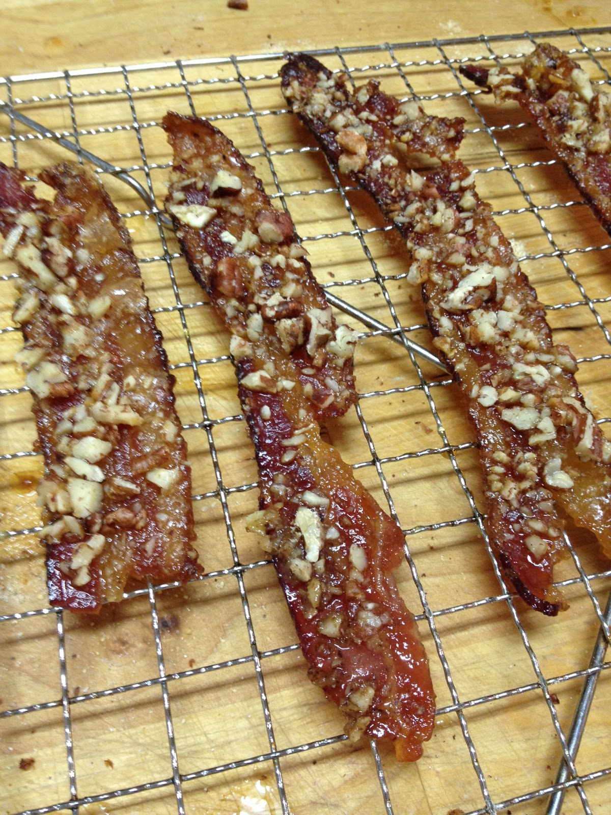 Tracy Cooks in Austin: Bacon Maple Glazed Bacon with Nuts, did I ...