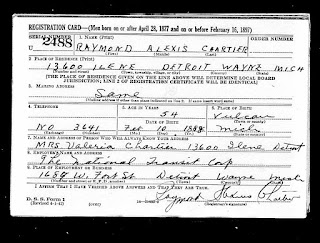 Family Tree & Branches: ANCESTOR SPOTLIGHT: RAYMOND ALEXIUS CHARTIER