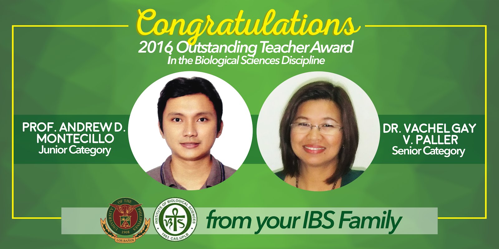 Prof Montecillo joins GeneSoc Outstanding Teacher Awardee Pool
