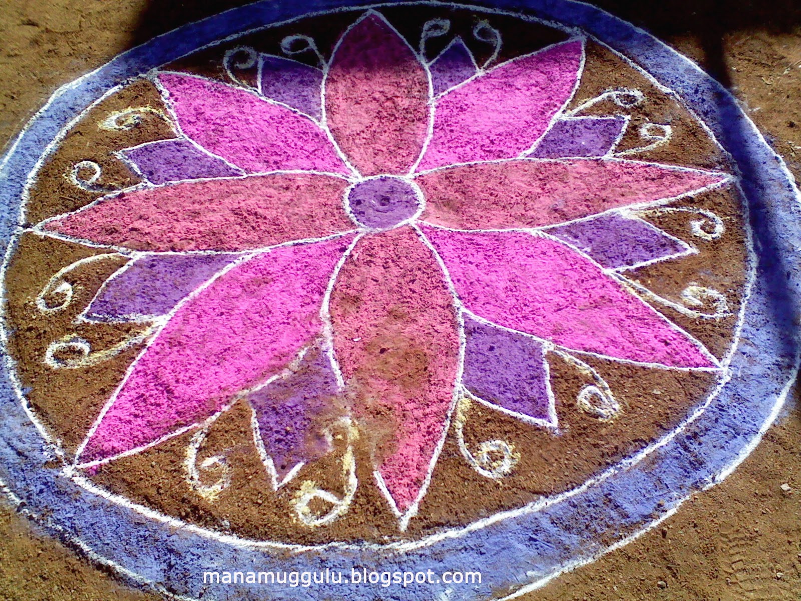 Flower muggu - MANA MUGGULU