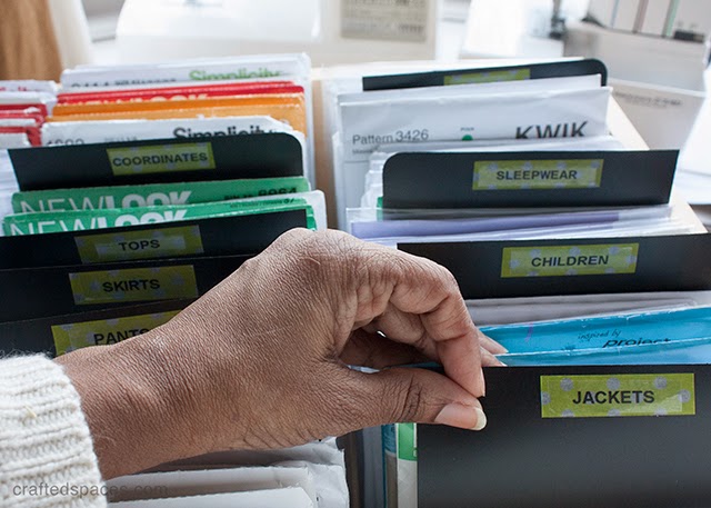 Crafted Spaces: Organizing Sewing Patterns