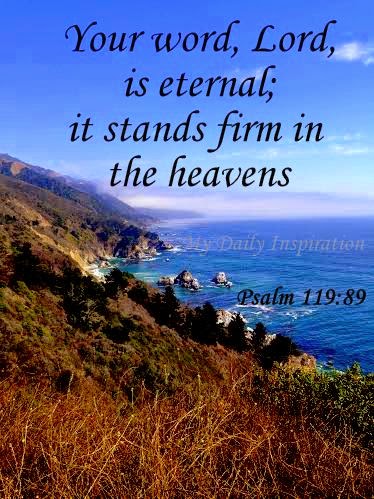 Your word, Lord, is eternal; it stands firm in the heavens
