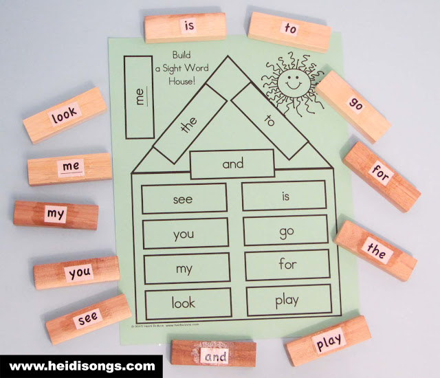 Common Core Learning Centers: Build an Alphabet or Sight Word House ...