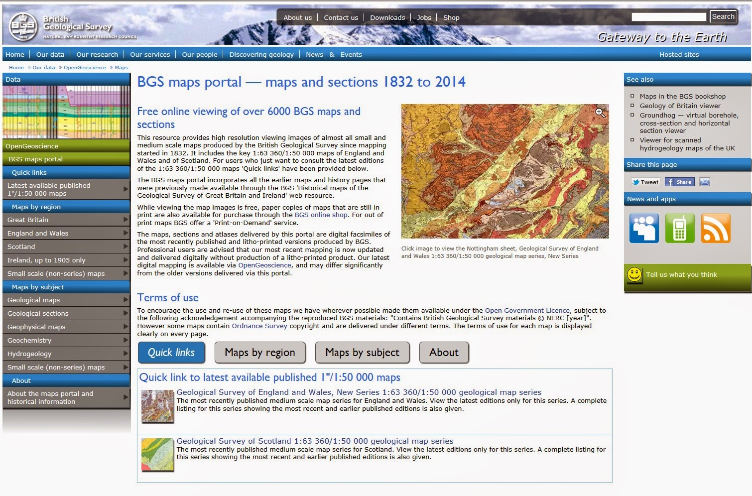 JISC: GB/3D type fossils online: Georeferencing/Geolocating, GeoIndex and the BGS Maps Portal