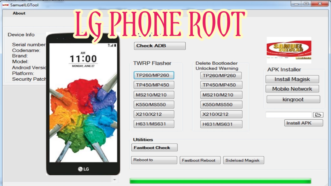 GLOBAL SYSTEM FOR MOBILE COMMUNICATION: LG Phone Root Tool