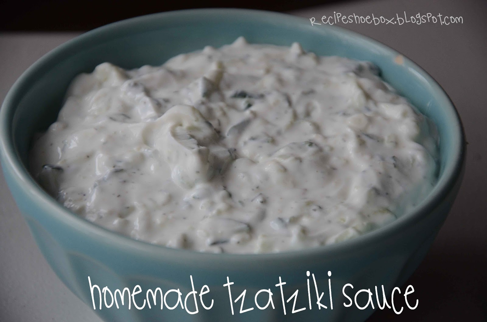 Recipe Shoebox: Homemade Tzatziki Sauce