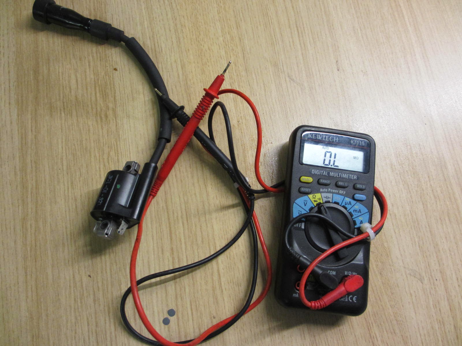 Yamaha YZF-R125 Owners Blog : Yamaha YZF R125 testing ignition coil