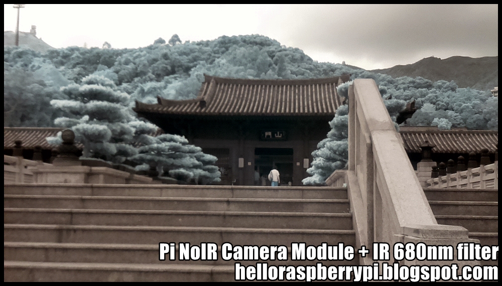 Hello Raspberry Pi: by Pi NoIR Camera Module + IR 680nm filter