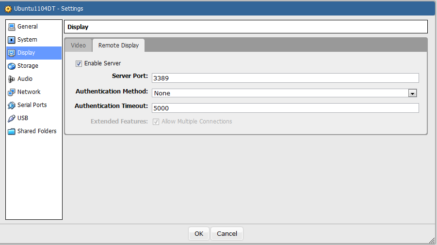 VirtualBox 啟用遠端桌面 VRDP (VirtualBox Remote Desktop Protocol)