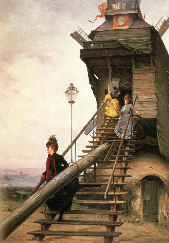 FRENCH PAINTERS: Paul-Francois QUINSAC Le Moulin de la Galette