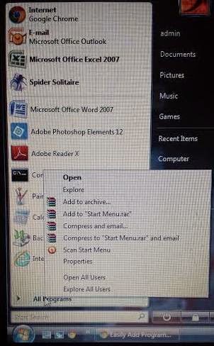 Free Tech Answers: Adding Programs or Folders to the Start All Programs ...