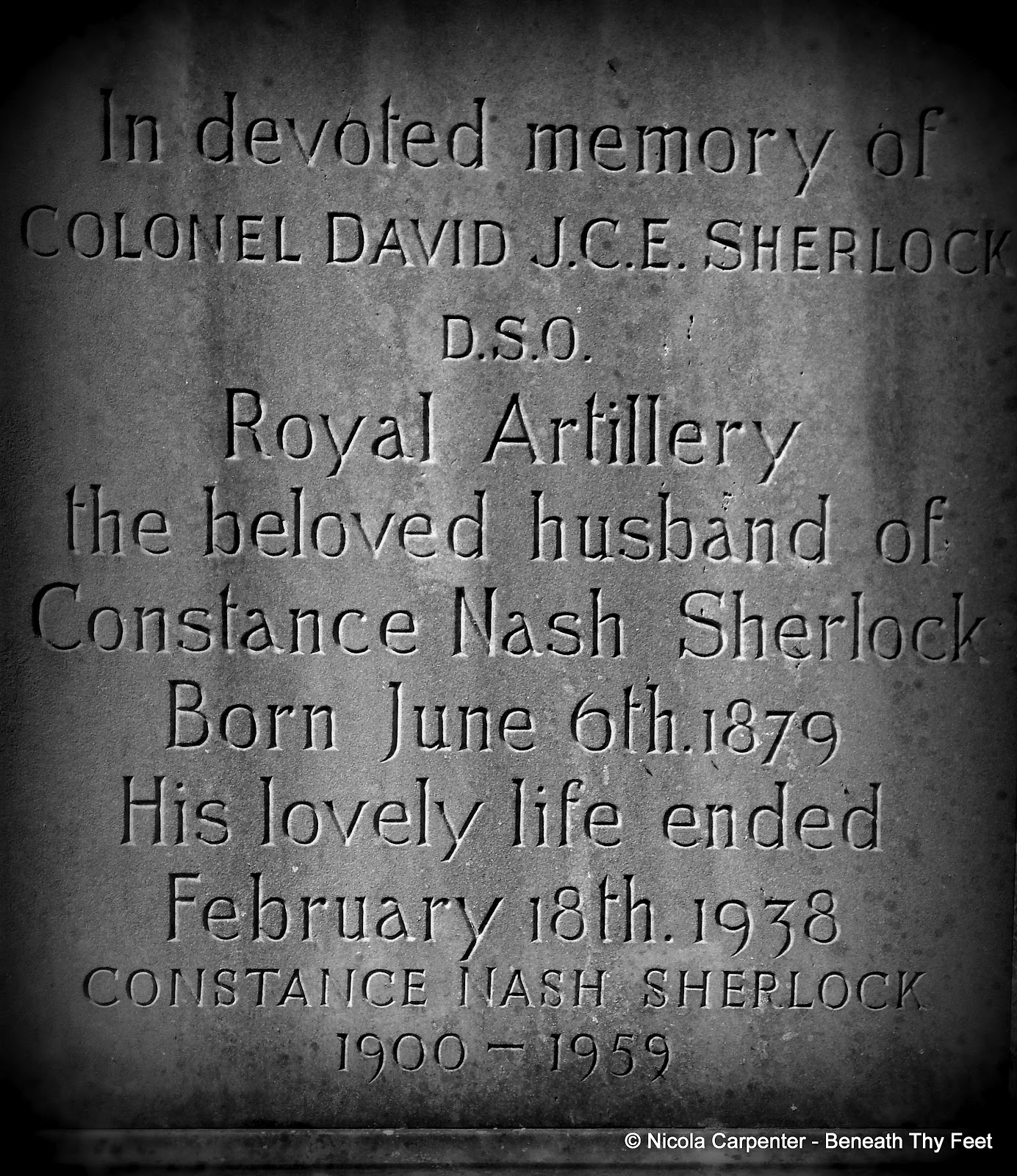 Beneath Thy Feet: Colonel David Sherlock - His Lovely Life Ended