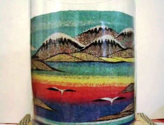 glass sand art ~ projects art craft ideas