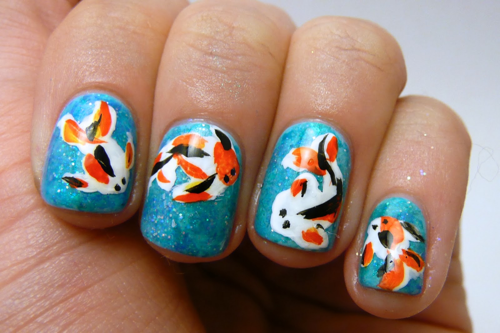 Casa de Polish: As Seen on Pinterest: Koi Goldfish Nails
