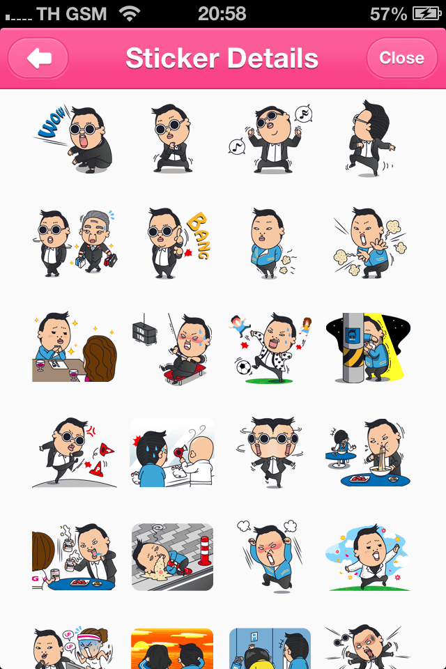 LINE Stickers Community: New LINE Stickers -PSY スペシャル : PSY 2nd SPECIAL ...